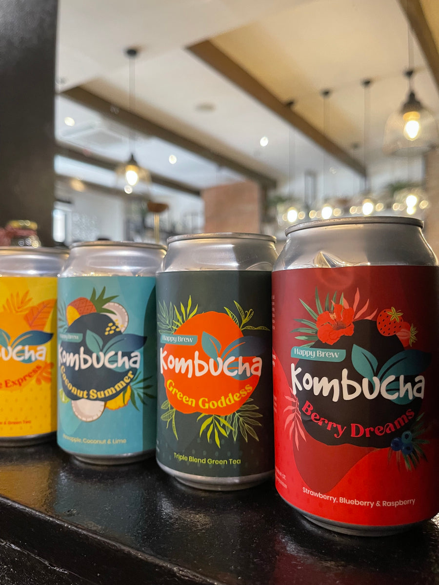 Happy Brew Kombucha | Plant-Based Vegan Food | Green Bar